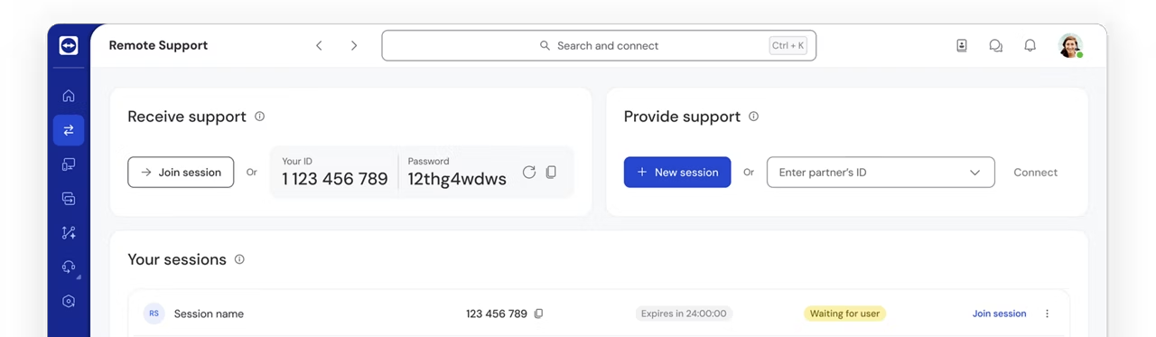Remote Session – Cronus - Support Center