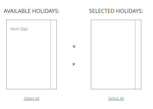 Holiday Routing – Cronus - Support Center